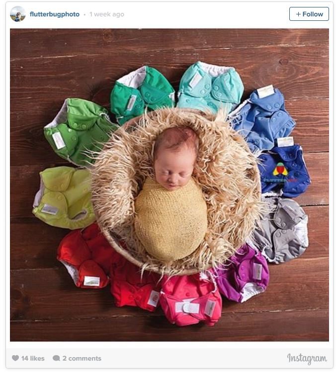 Go Ask Mum rainbow nappies - Go Ask Mum