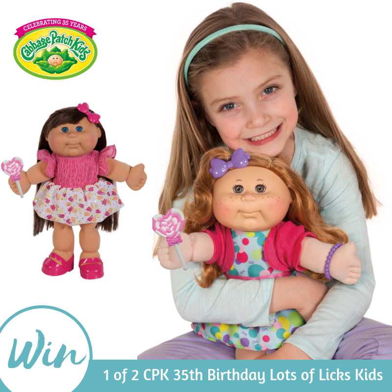 Go Ask Mum WIN 1 of 2 Cabbage Patch Kids 35thBirthday Lots of Licks ...